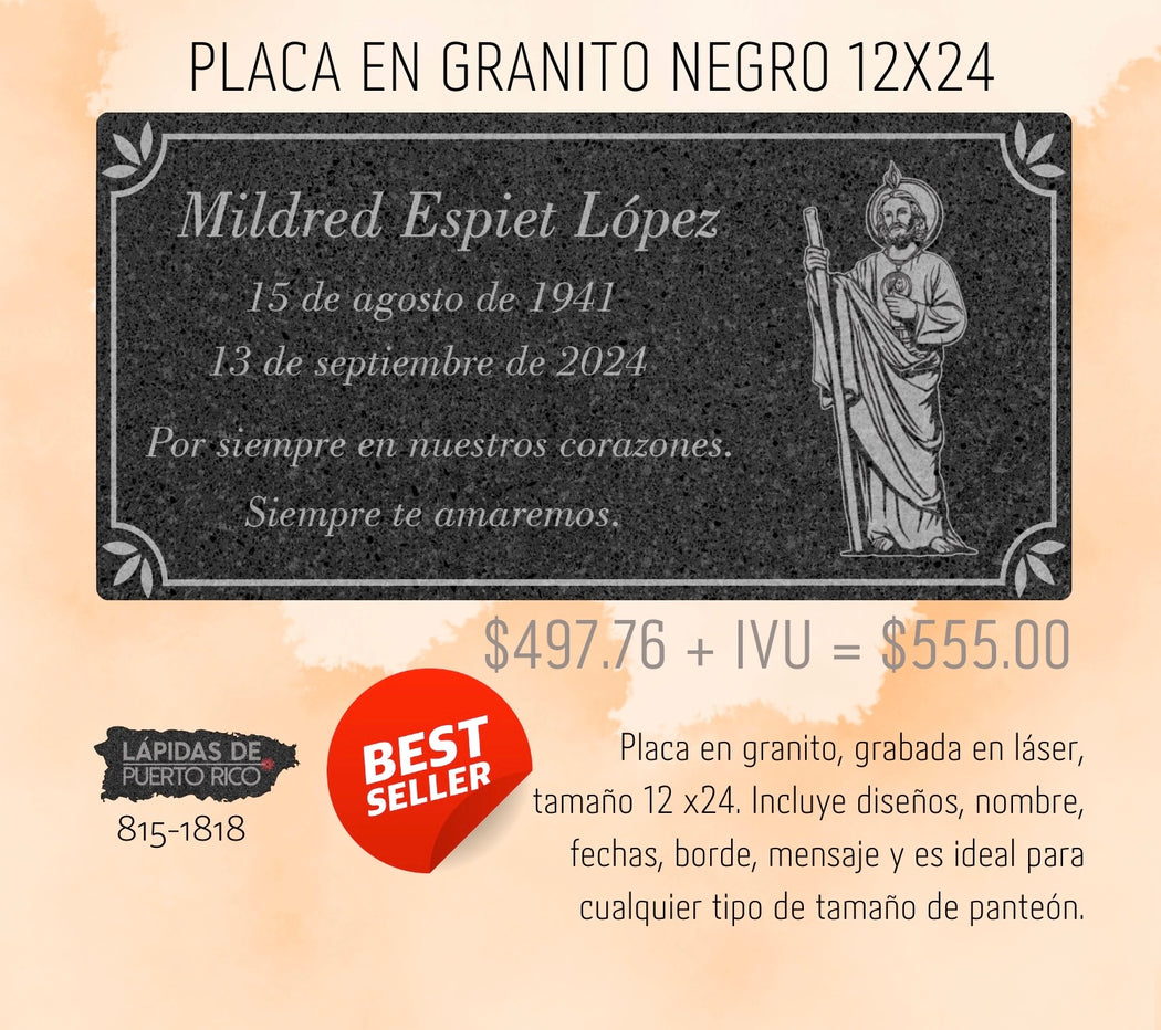 Lápidas de Puerto Rico - Placas y Productos Personalizadas de Recuerdo ...